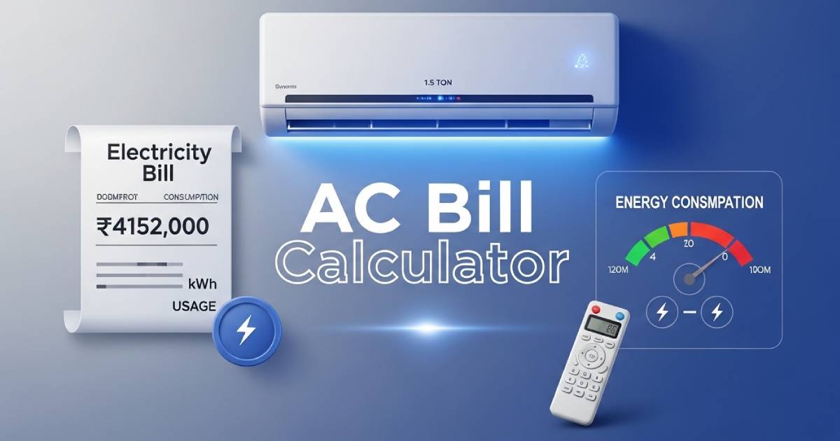 AC Bill Calculator – Calculate AC Power Consumption & Cost
